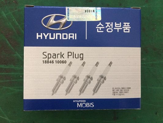 4 Iridium 18846-10060 SILZKR6B10E Spark Plug for Hyundai Genuine auto parts