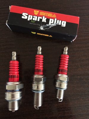 SIMBA Motorcycle spark plug D8TC modified red head manufacture D8EA  2017 hot sal