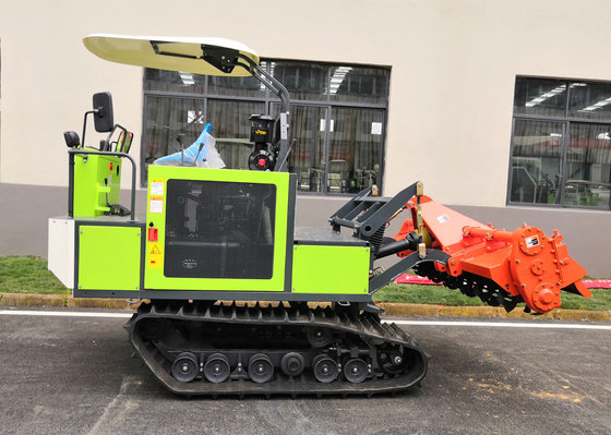 Rubber Crawler Cultivator Rotary Tiller Agricultural Machine