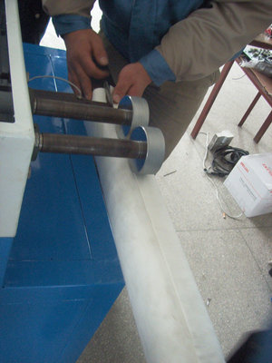 Non-woven filter bag welding equipment