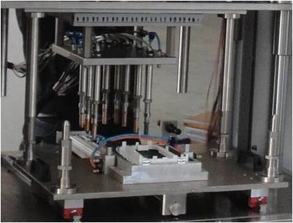 Automobile gear panel plate hot melt point of riveting machine