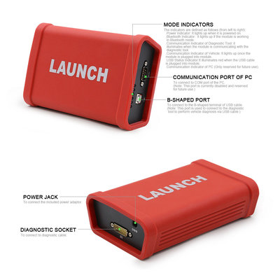 Original LAUNCH X431 V+ Diagnosis Of Heavy Duty Truck HD 10.1" Tablet Diagnostic Scanner Test For 24V Truck Tool