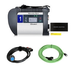 China MB SD C4 Plus Support DOIP with Multiplexer + Lan Cable + Main Test Cable www.obdfamily.com supplier