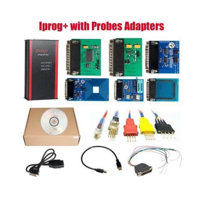 V84 Iprog+ Pro Programmer with Probes Adapters for in-circuit ECU www.obdfamily.com