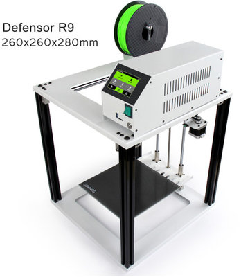Touch Screen Easy 3D Printer Defensor R9 Large Size cube Full Metal Aluminum Frame Impresora 3 D DIY Kit for beginners supplier