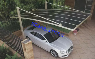 China Household Carport Aluminum Alloy Suspended Style Garage Car Parking Shed supplier
