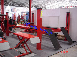 China New design 4T four post lift manual lock release 4 post car lift for sale supplier