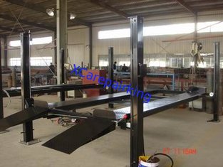China Hot Sale Simple Car Parking Lift 3.7T Four Post Car Parking Lift 1900mm Manual or Electric Lock Release supplier