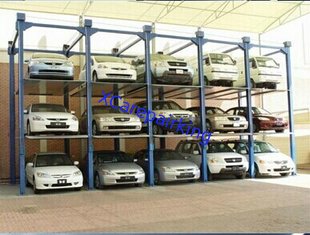 China Storage Auto Parking System Columns Shared Simple Car Parking Lift for 3 Cars Storage Per Unit supplier