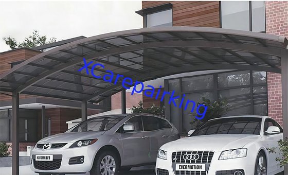 Aluminum Alloy Frame Polyurethane Board Roof Car Parking Shed Hugging Style Carport supplier
