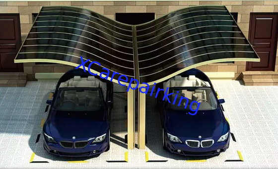 Customized Home Garage Car Parking Shed Aluminum Alloy S Style Carport with Polycarbonate Sheet Roof supplier