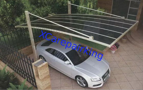 Household Carport Aluminum Alloy Suspended Style Garage Car Parking Shed supplier