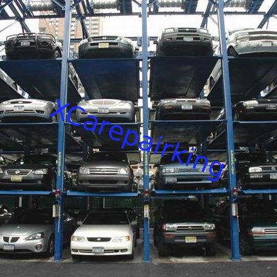 Simple Hydraulic Car Stack Parking Lift 4 Floors Storage Car Parking System for parking 12 cars supplier