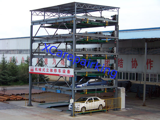 6 Floors Puzzle Car Parking System Six Storeys Lift-Sliding Auto Parking Equipment from China supplier