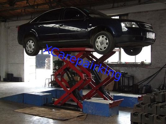 Inground Scissor Car Lifts Hydraulic Pneumatic Lock Frame Plate In Floor Scissor Auto Lift 3ton/1800mm supplier