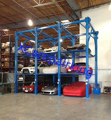 Simple Hydraulic Car Stack Parking Lift 4 Floors Storage Car Parking System for parking 12 cars supplier