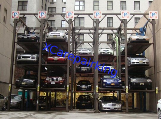Simple Hydraulic Car Stack Parking Lift 4 Floors Storage Car Parking System for parking 12 cars supplier