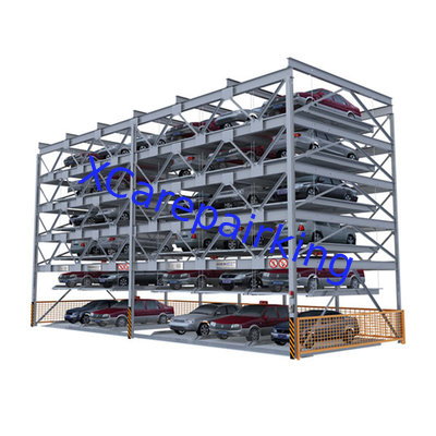 6 Floors Puzzle Car Parking System Six Storeys Lift-Sliding Auto Parking Equipment from China supplier