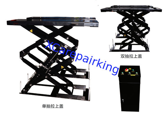 Inground Scissor Car Lifts Hydraulic Pneumatic Lock Frame Plate In Floor Scissor Auto Lift 3ton/1800mm supplier