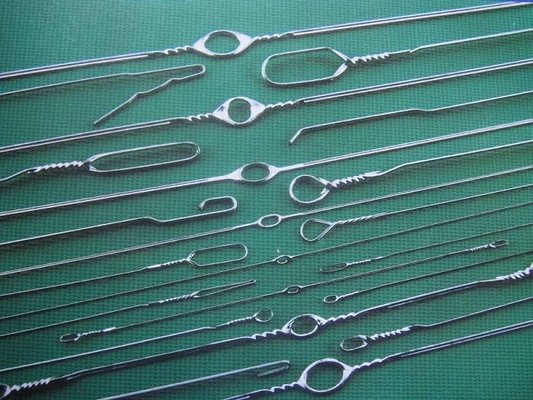 Flanged steel wire heald heald eye, slip ring, WASER ring soldering heddle