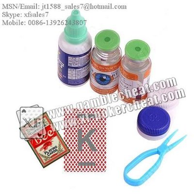 XF Contact Lenses For Poker Invisible Ink UV Marking Playing Cards