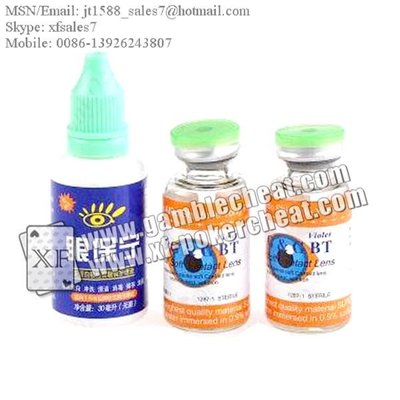 XF Contact Lenses For Poker Invisible Ink UV Marking Playing Cards