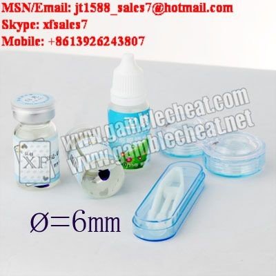 XF 6mm Small Size Contact Lens For Marked Cards UV Invisible Ink