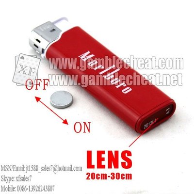 XF Magic Gambling Marlboro Plastic Lighter IR Camera To Scan Edge Markings Playing Cards