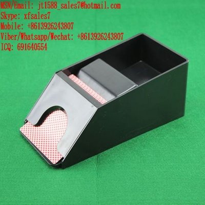 XF Small Size Dealing Shoe With Infrared Camera To Scan Invisible Bar-Codes Poker In Gambling Cheating Devices