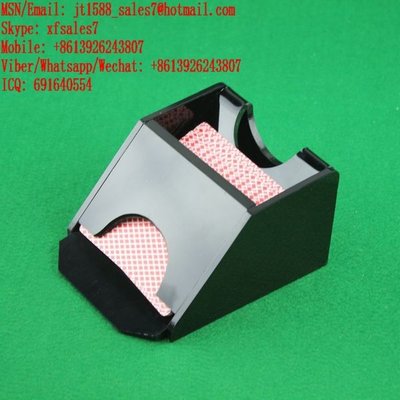 XF Small Size Dealing Shoe With Infrared Camera To Scan Invisible Bar-Codes Poker In Gambling Cheating Devices