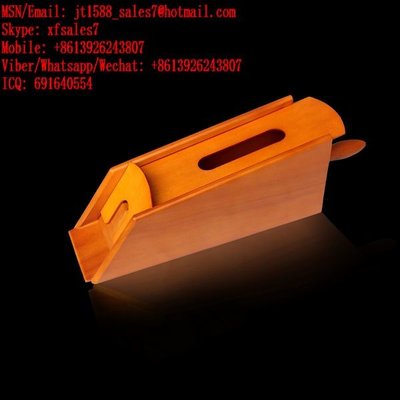 XF Brown Wooden Baccarat And Blackjack Dealing Shoe With Infrared Camera To Scan Invisible