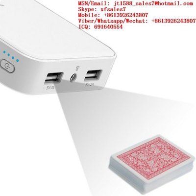 XF YOOBAO Mobile Power Charger Infrared Camera Scanner To Scan Invisible Bar-Codes Playing Cards