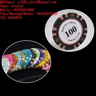 XF MONTE CARLO Standard Casino Chips For Poker Games In Poker Club