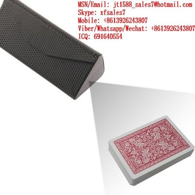 XF Glasses Case With Infrared Camera Poker Scanner To Read Invisible Bar-Codes Cards
