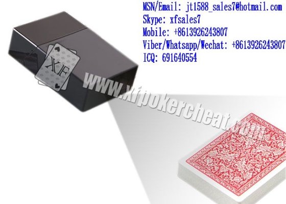 XF Black Plastic Cigarette Box Camera To Scan Invisible Bar-Codes Marked Playing Cards