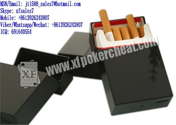 XF Black Plastic Cigarette Box Camera To Scan Invisible Bar-Codes Marked Playing Cards