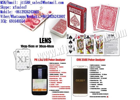 XF MAVERICK Paper Playing Cards Marked With Invisible Bar-Codes For Poker Scanners