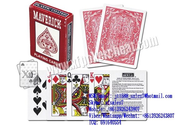 XF MAVERICK Paper Playing Cards Marked With Invisible Bar-Codes For Poker Scanners