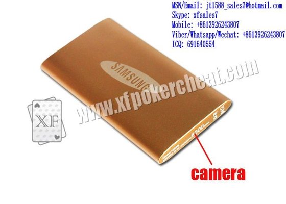 XF New Designation Spy Power Bank Camera To Read Invisible Bar-Codes Marked Playing Cards For Poker Reader Analyzer