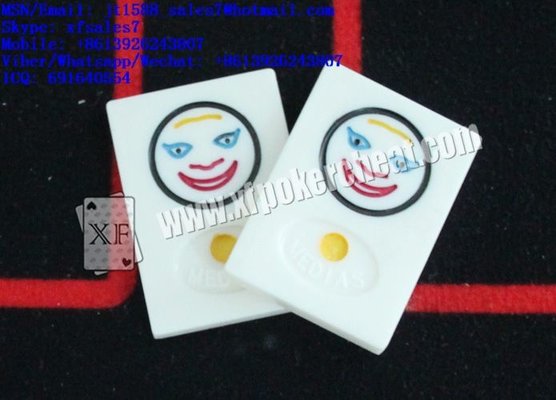 XF Plastic Dominoes With Invisible Perspective Ink Markings For UV Contact Lenses