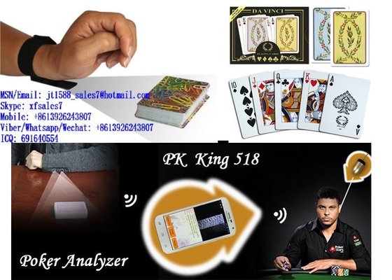 XF Plastic Da Vinci Playing Cards Marked With Perspective Invisible Ink For Lenses And Analyzer