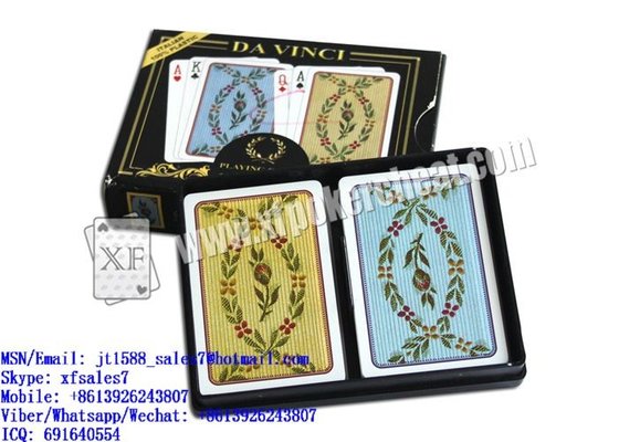 XF Plastic Da Vinci Playing Cards Marked With Perspective Invisible Ink For Lenses And Analyzer
