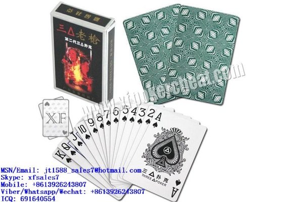 XF 3A Paper Playing Cards With Bar-Codes Markings For Poker Scanners And Poker Predictors