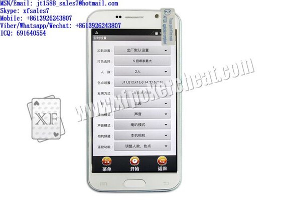 XF AKK50 Samsung Mobile Phone Poker Analyzer To Work With Bar-Code Playing Cards And Wireless Camera