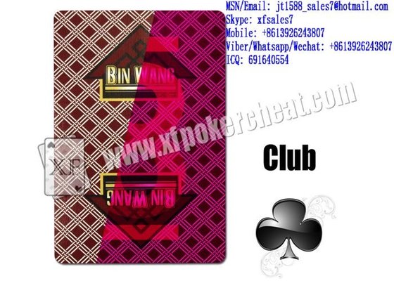 XF Bin Wang 2169 Paper Playing Cards With Invisible Markings On The Backside And Invisible