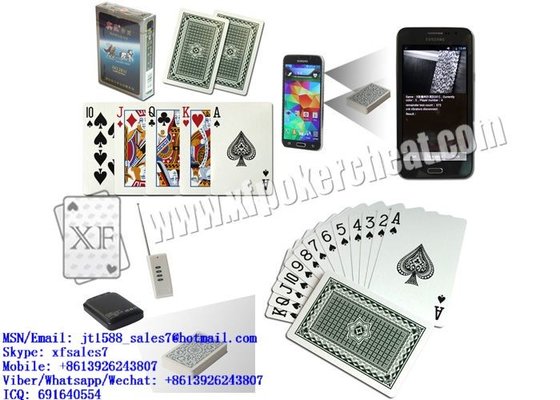 XF Bin Wang 2811 Paper Playing Cards With Invisible Markings On The Backside And Invisible Bar-Codes On The Sides