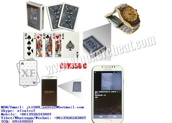 XF Bin Wang 2810 Paper Playing Cards With Invisible Markings On The Backside And Invisible Bar-Codes On The Sides
