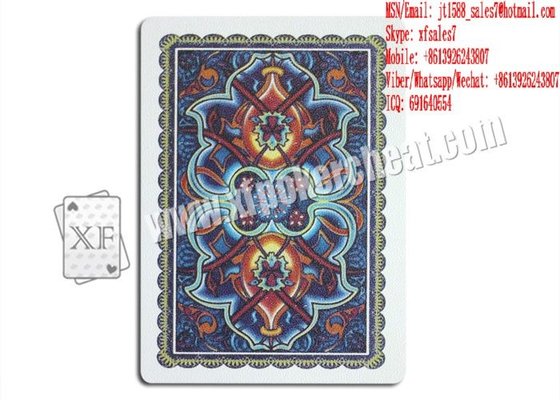 XF Invisible Bar-codes And Markings On Purple NAP Plastic Playing cards