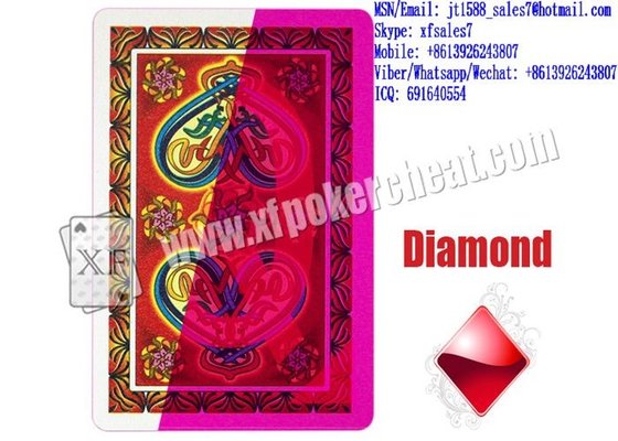 XF Red and Green NAP Plastic Playing Cards With Invisible Ink Markings