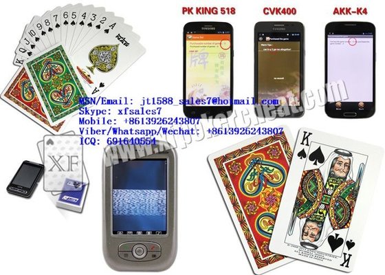 XF Red and Green NAP Plastic Playing Cards With Invisible Ink Markings